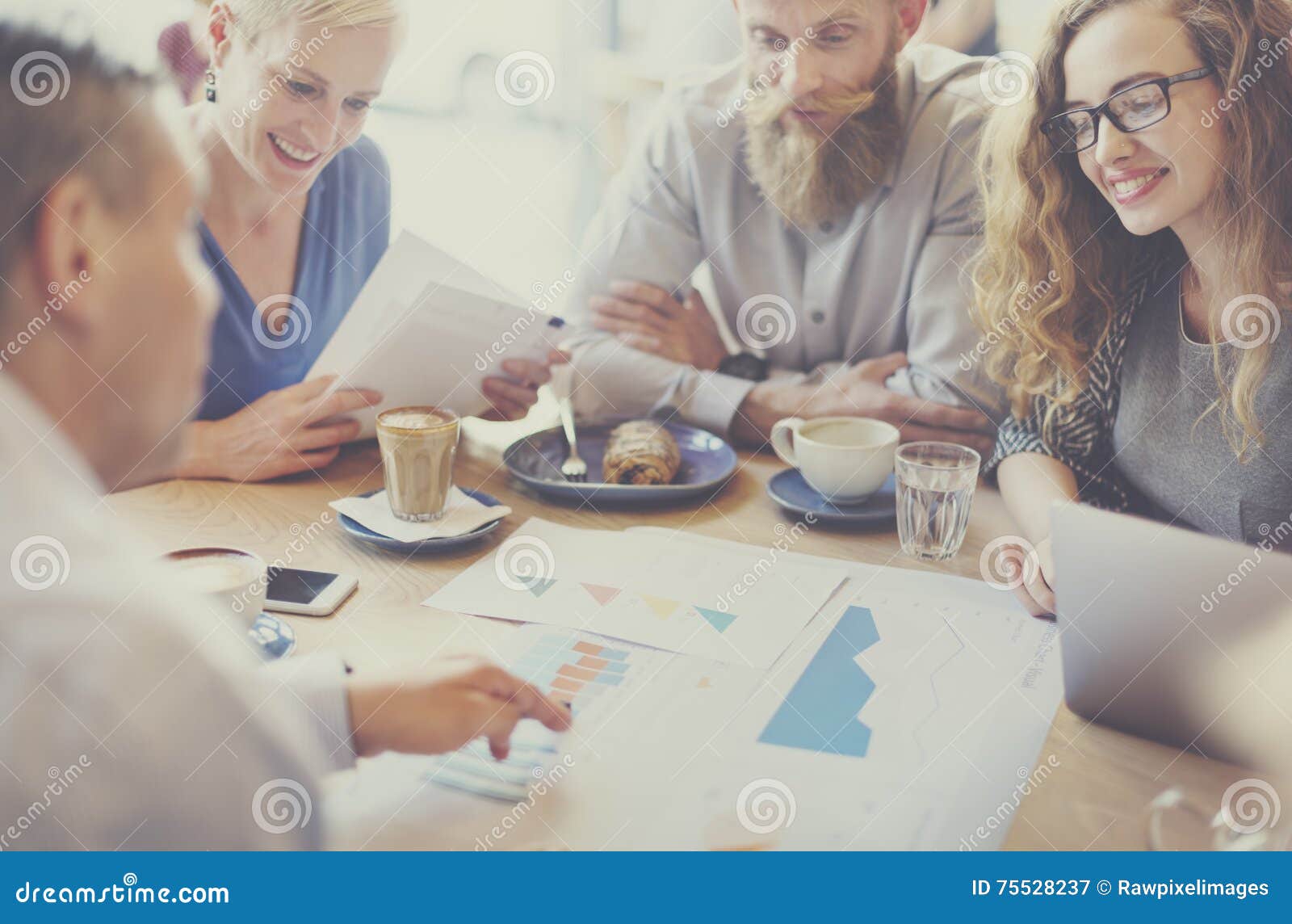 Blackboard Brainstorming Cooperation Planning Meeting Concept Stock ...