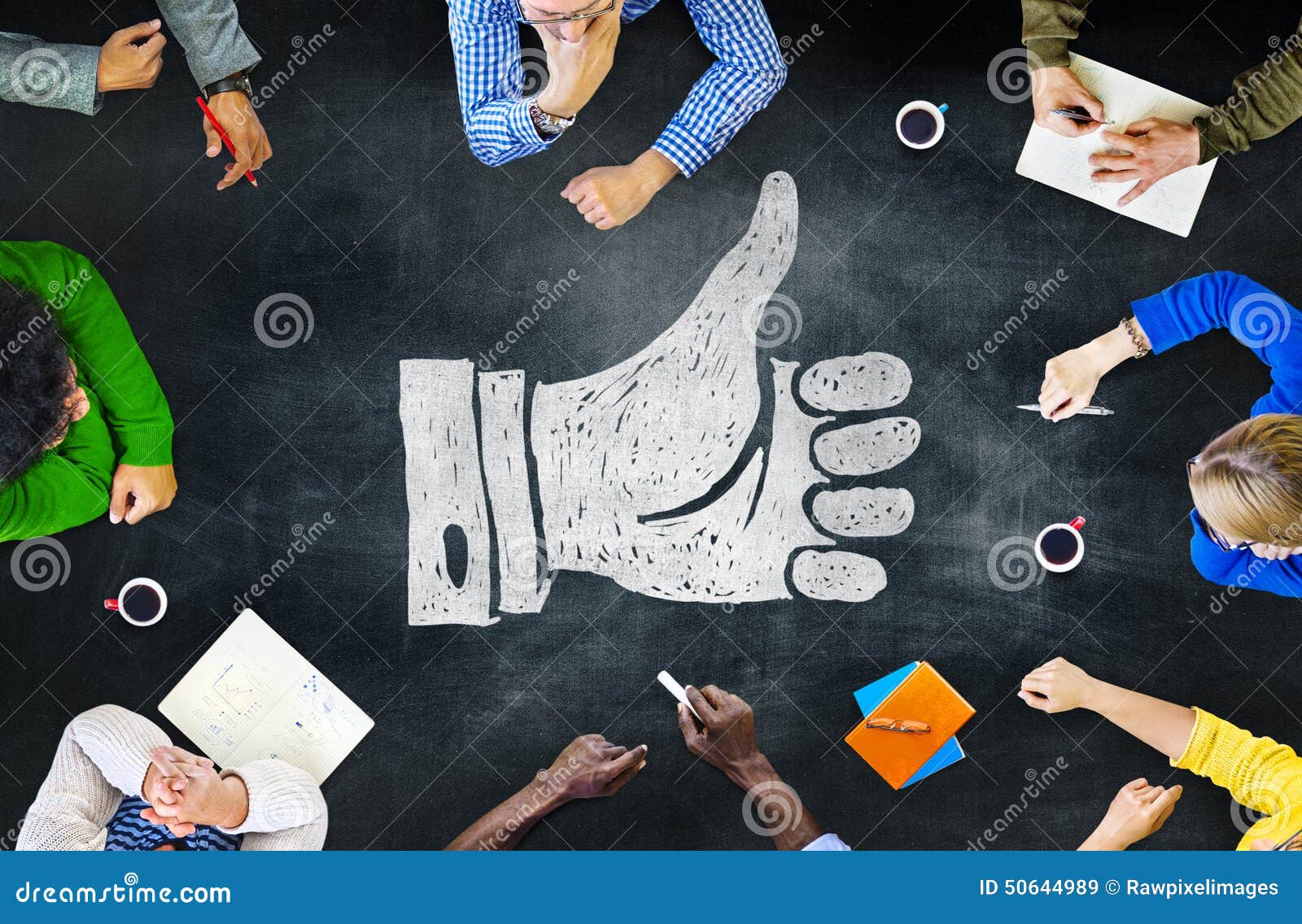 Blackboard Brainstorming Cooperation Planning Meeting Strategy S Stock ...