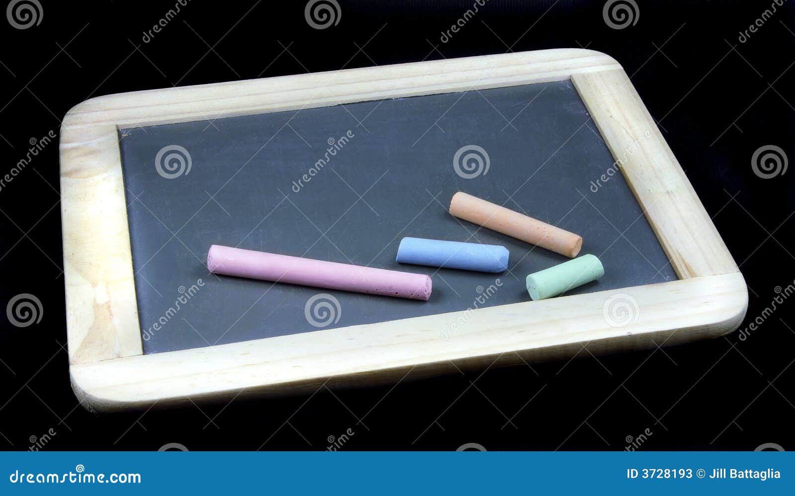Blackboard With Chalk Picture. Image: 3728193