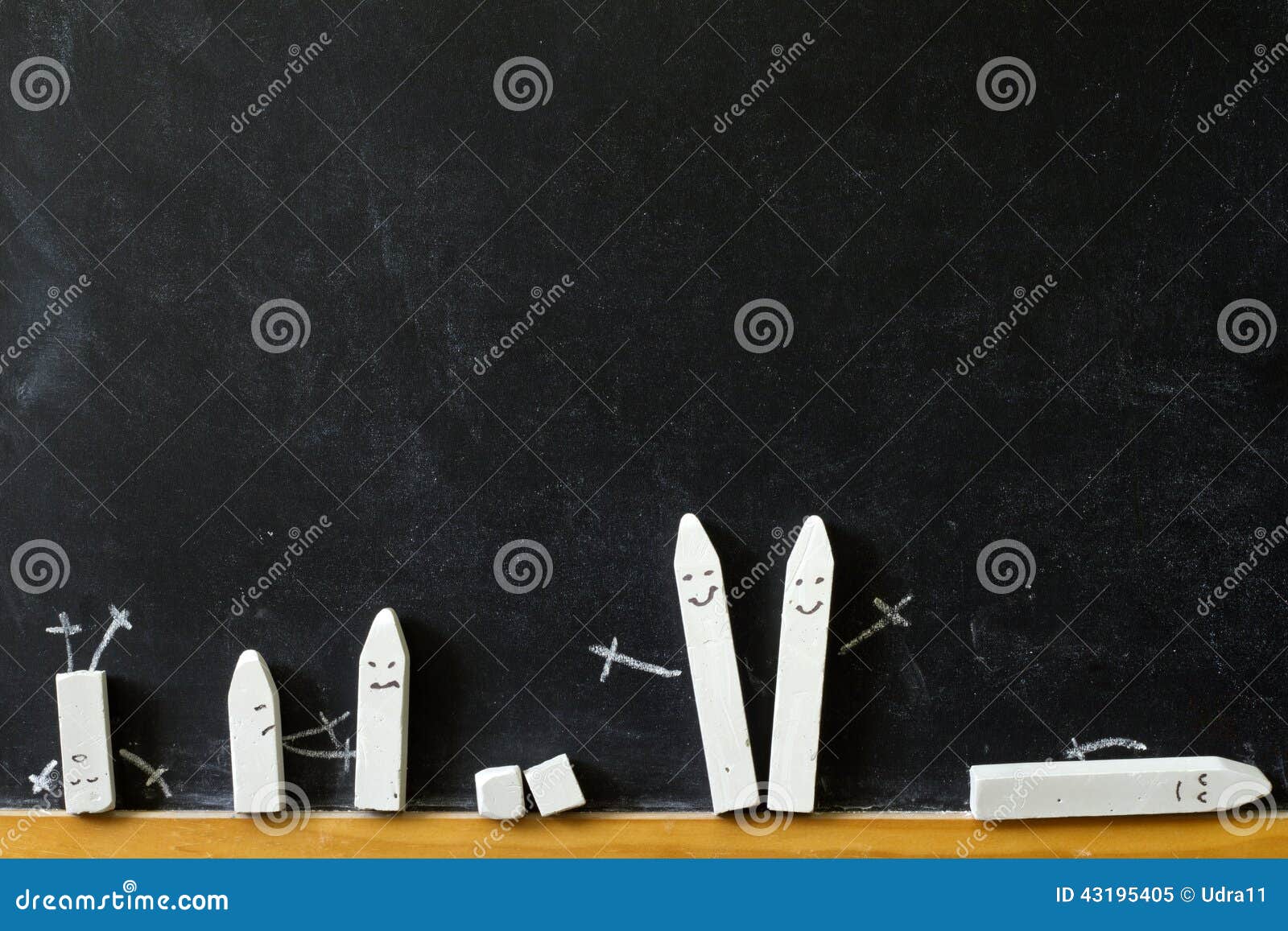 Blackboard and Chalk Back To School Abstract Background Stock Image ...