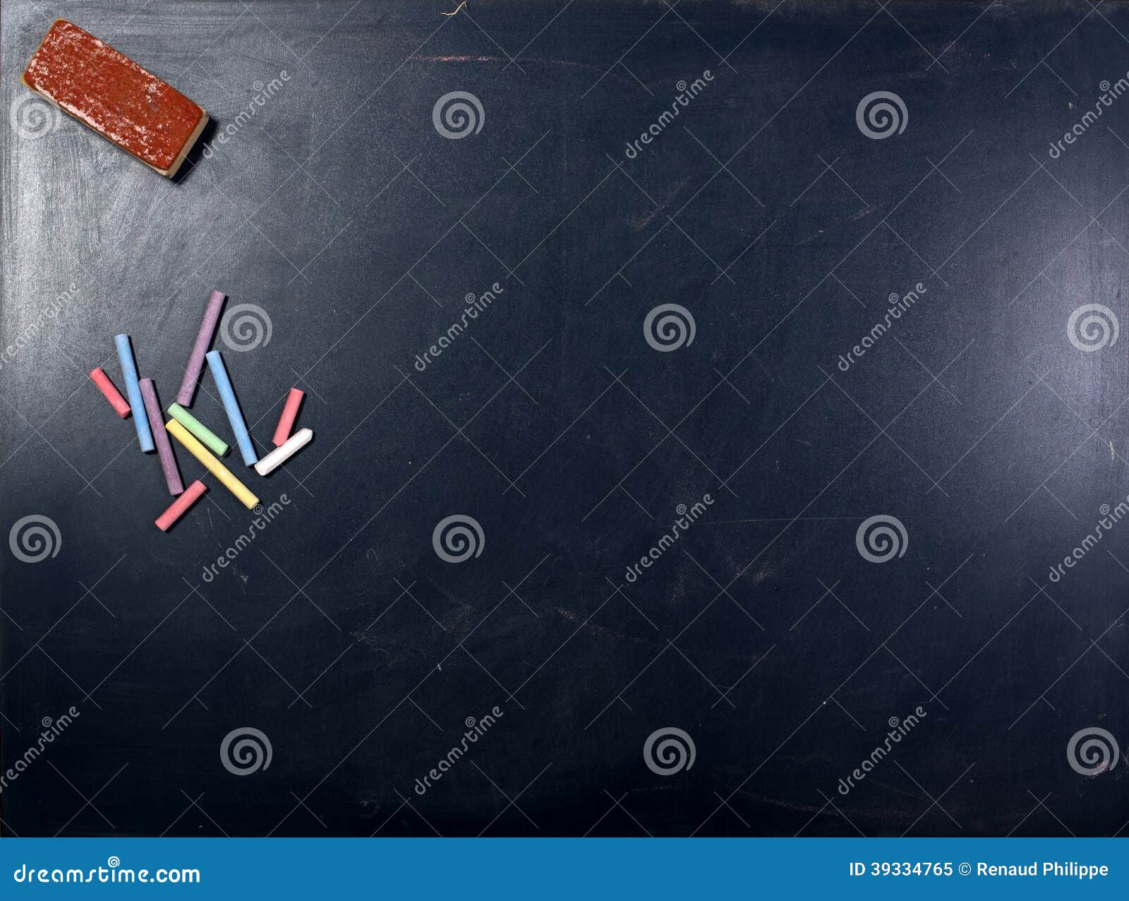 Blackboard with chalk stock image. Image of chalk, simplicity - 39334765