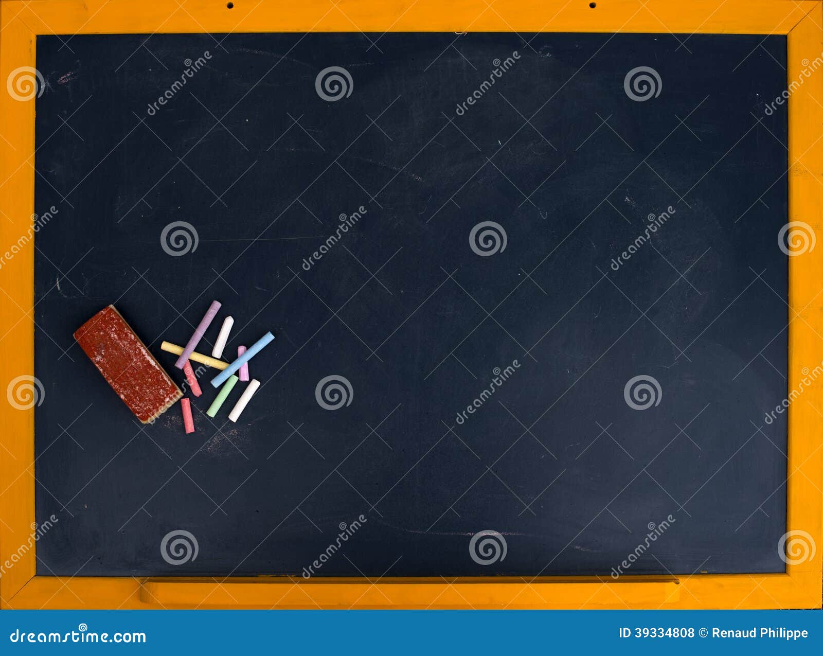 Blackboard with chalk stock photo. Image of dirty, antiques - 39334808