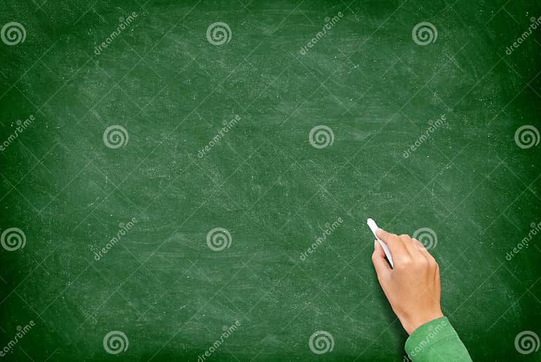 Blackboard / Chalkboard with Hand Stock Image - Image of blank, hand ...