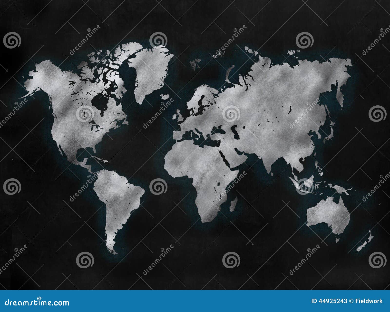 Chalkboard World Map Royalty-Free Stock Image | CartoonDealer.com #55905202