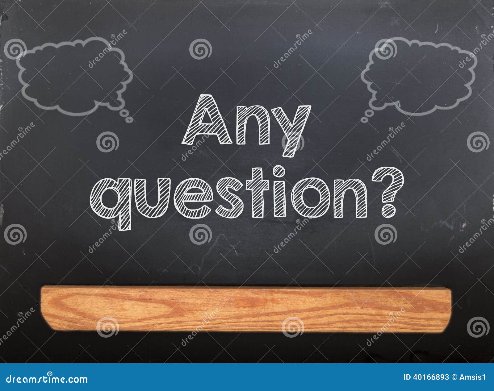 Blackboard Chalkboard Question Stock Image - Image of academic ...