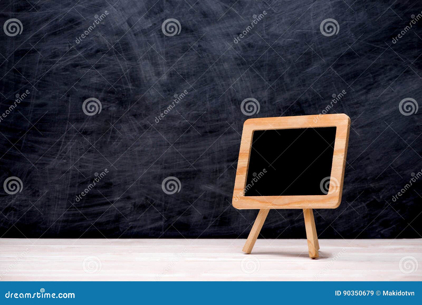 Blackboard / Chalkboard Texture. Empty Blank Black Chalkboard with ...