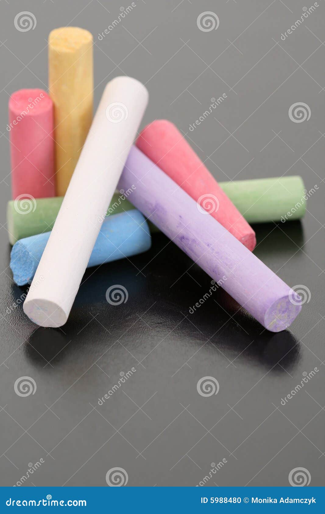 Blackboard and chalks stock photo. Image of education - 5988480