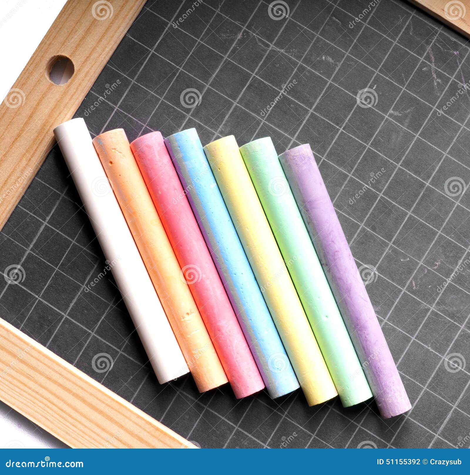 Blackboard and chalks stock photo. Image of chalks, exam - 51155392