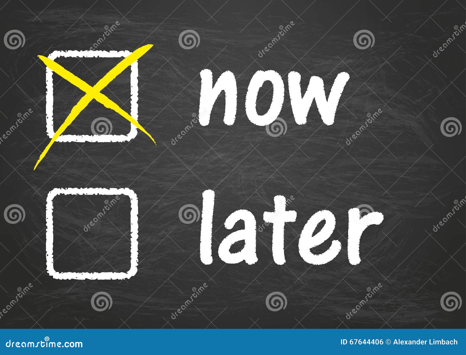 Checklist Now Later Cartoon Vector | CartoonDealer.com #176756271