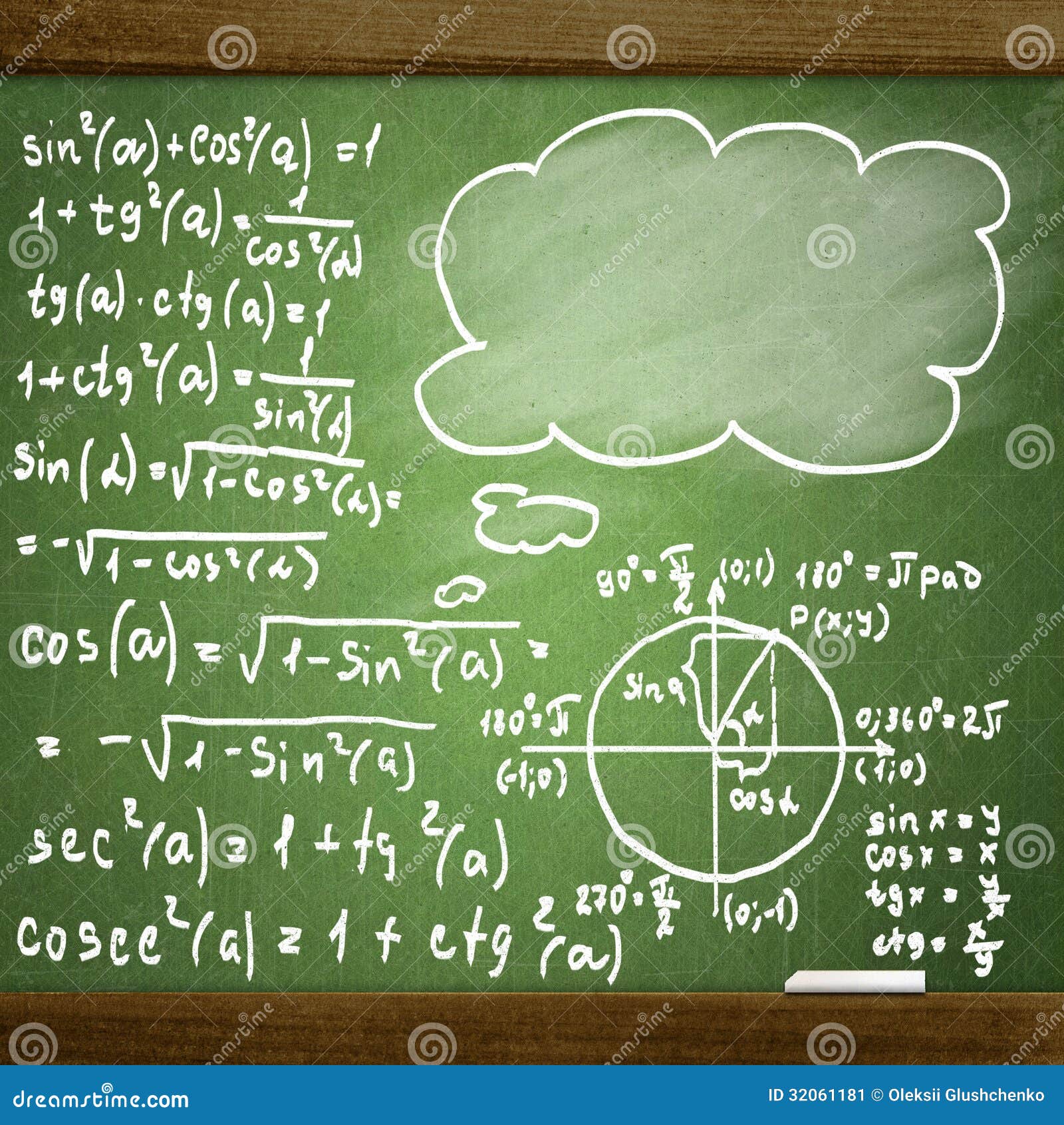 Blackboard stock illustration. Illustration of math, exam - 32061181