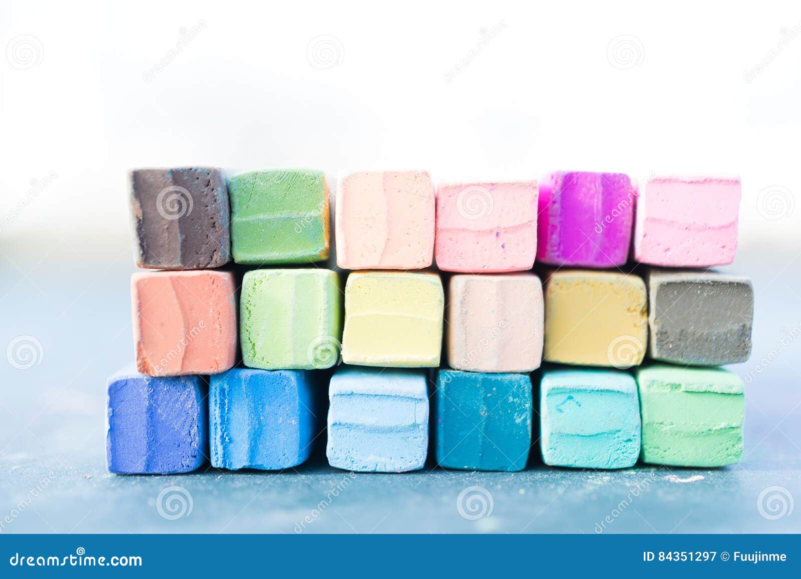 Blackboard with Color Chalk Stock Image - Image of drawing, classroom ...