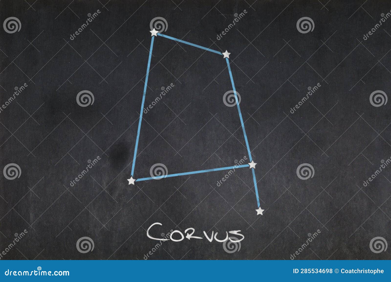 Corvus Star Constellation, Night Sky, Cluster Of Stars, Deep Space ...