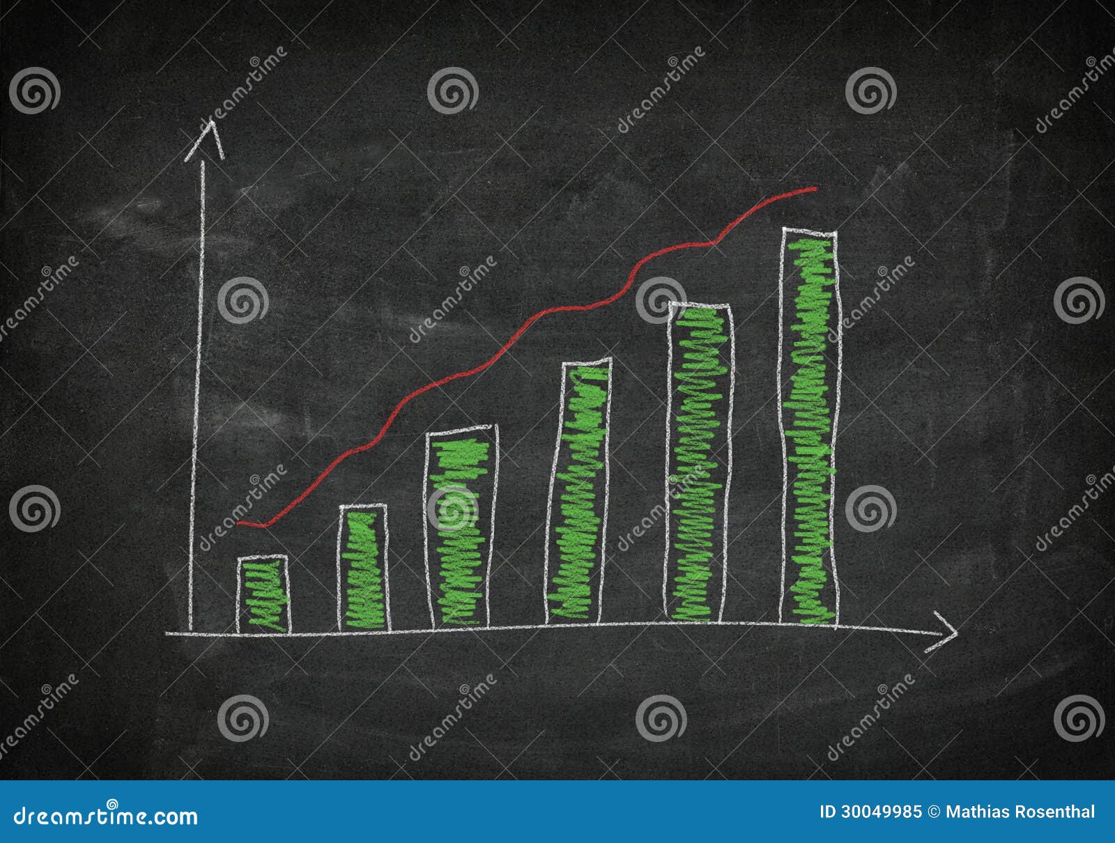 Blackboard diagram chart stock illustration. Illustration of creative ...
