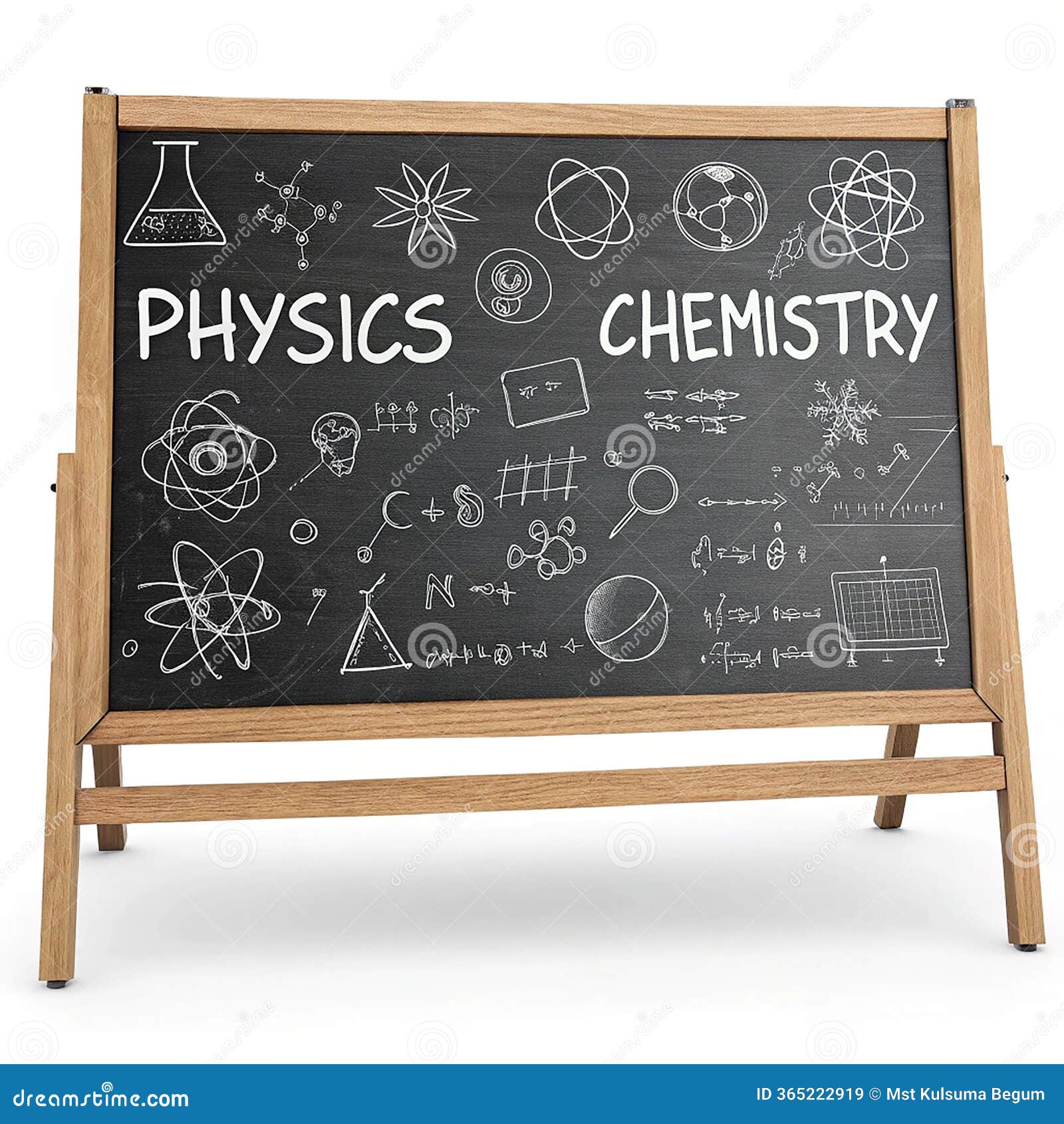 Chemistry Formulas, Science And Education Background. Chalkboard ...