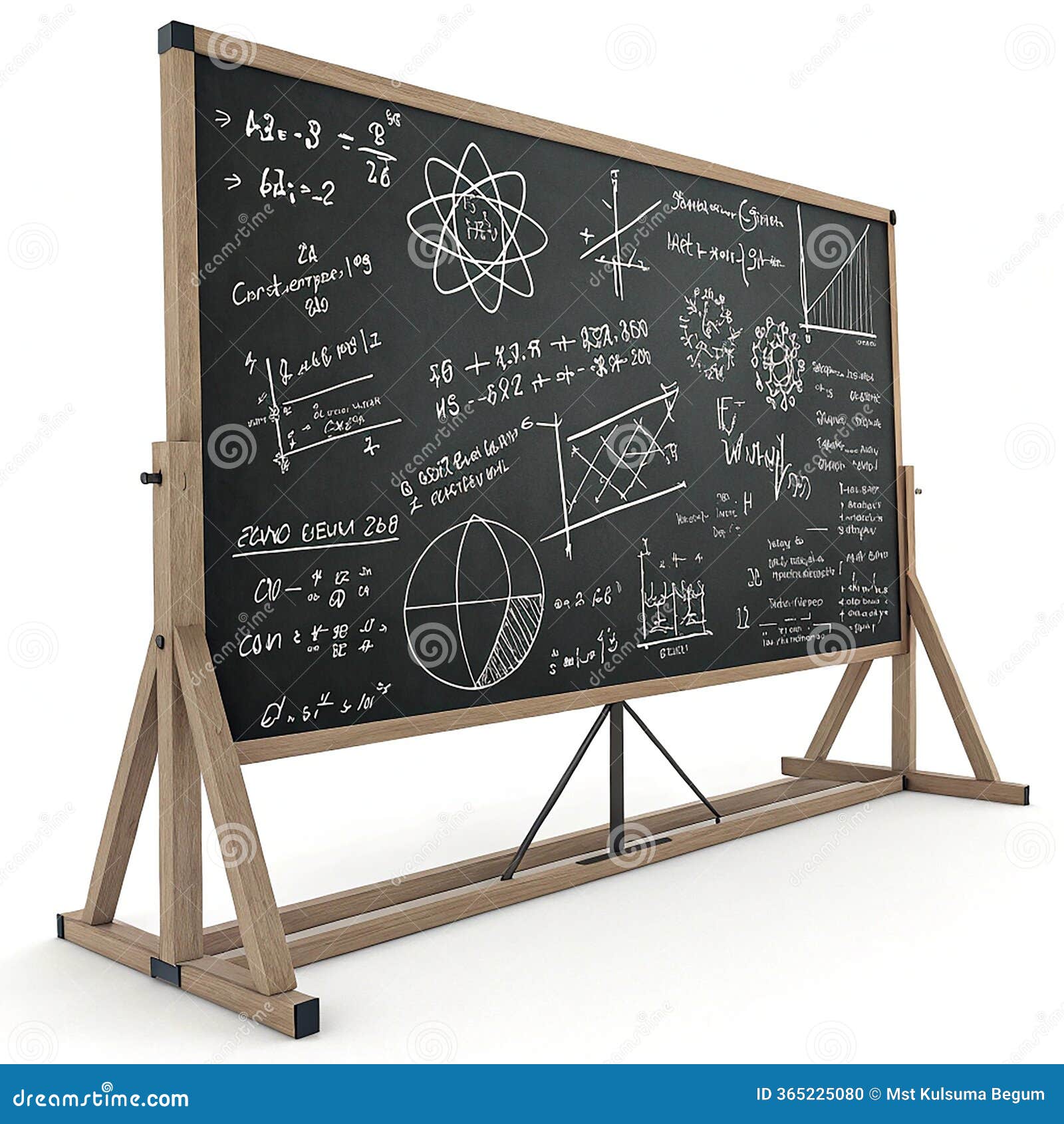 Chemistry Formulas, Science And Education Background. Chalkboard ...
