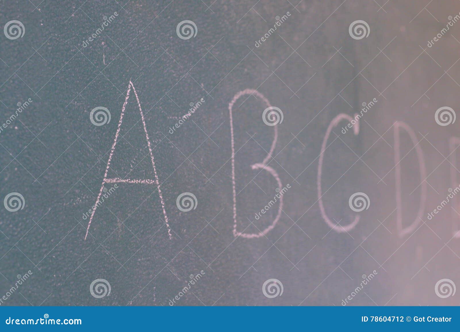 ABC - The First Letters Of The English Alphabet Near The White Board ...