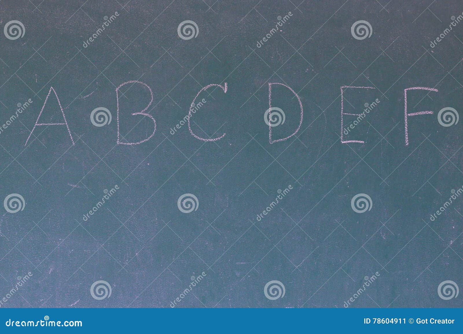 ABC - The First Letters Of The English Alphabet Near The White Board ...