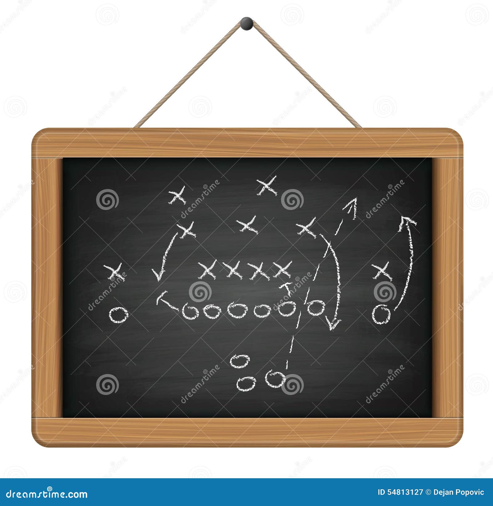 Football Tactic Board. Magnetic Board With Football Field Marking And ...