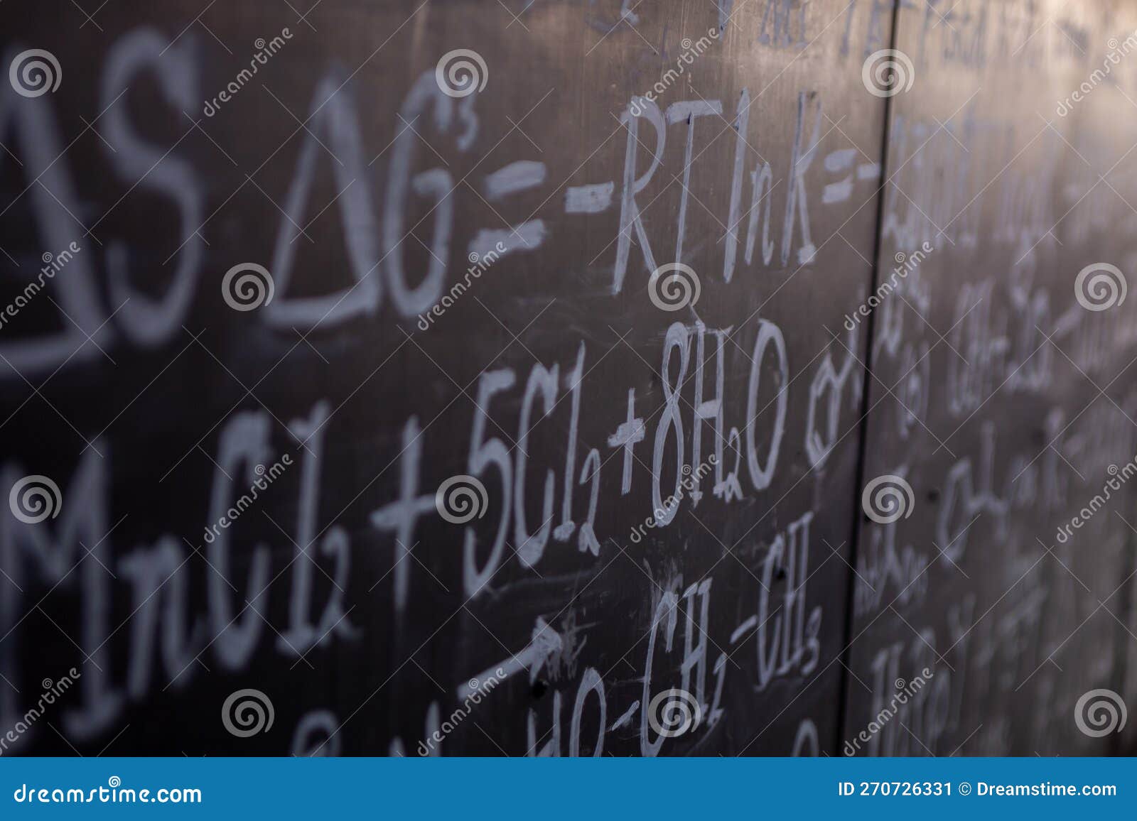 A Blackboard with a Formula Stock Image - Image of school, calculation ...