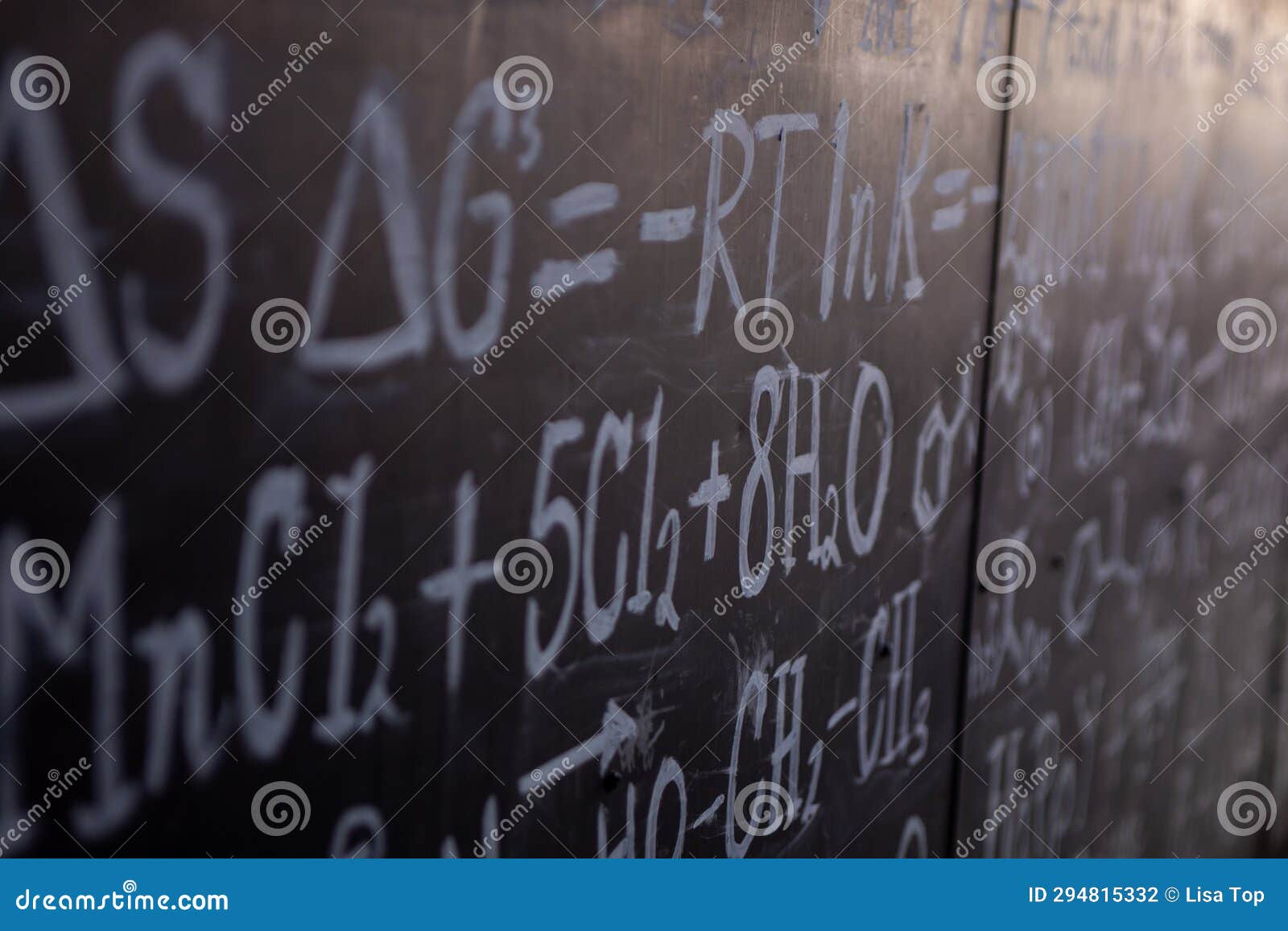 A Blackboard with a Formula Stock Photo - Image of concept, chalk ...