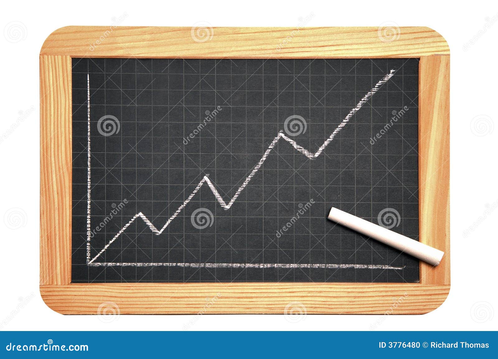 Blackboard graph stock photo. Image of growth, isolated - 3776480