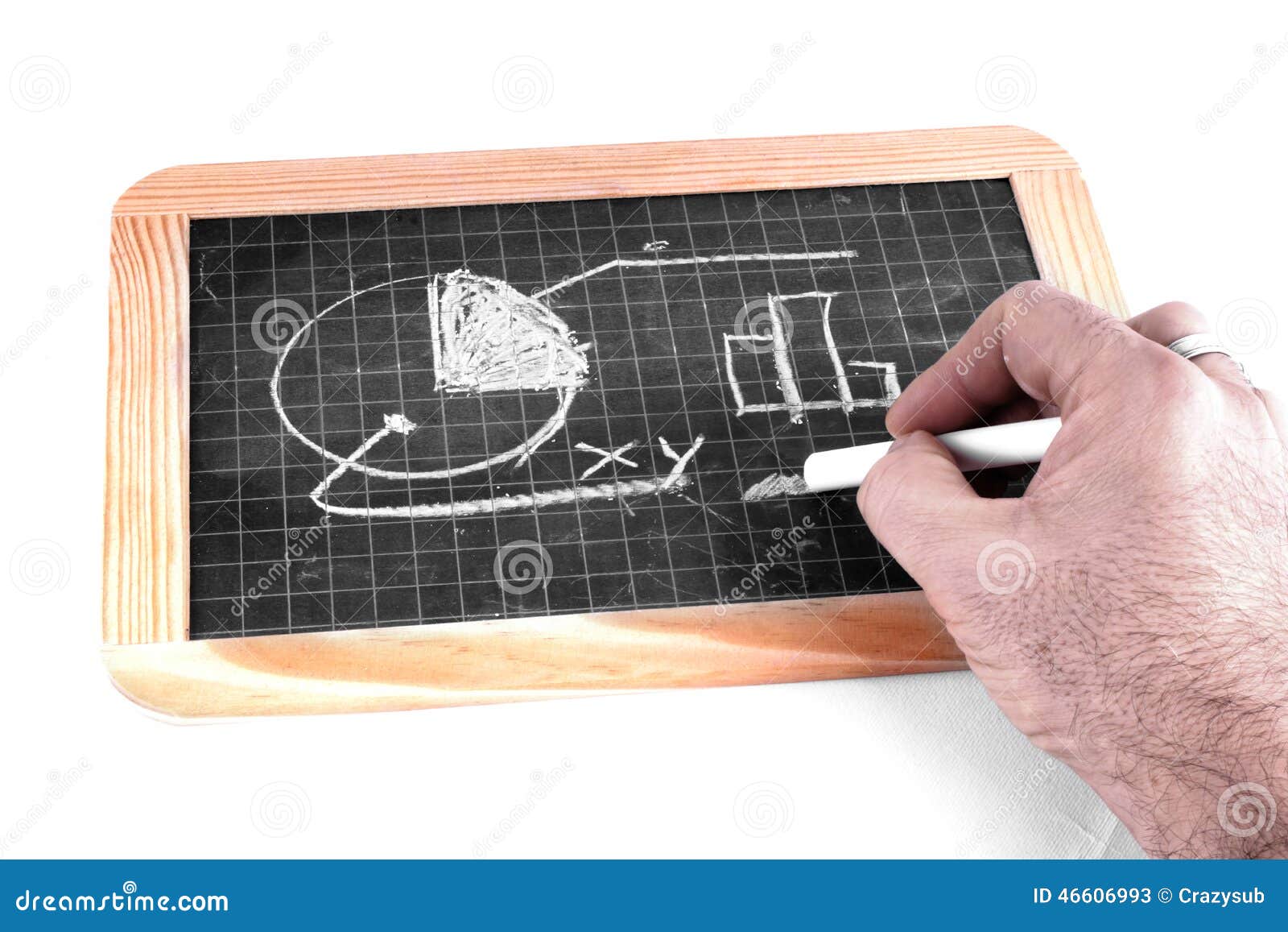 Blackboard stock image. Image of student, class, hand - 46606993