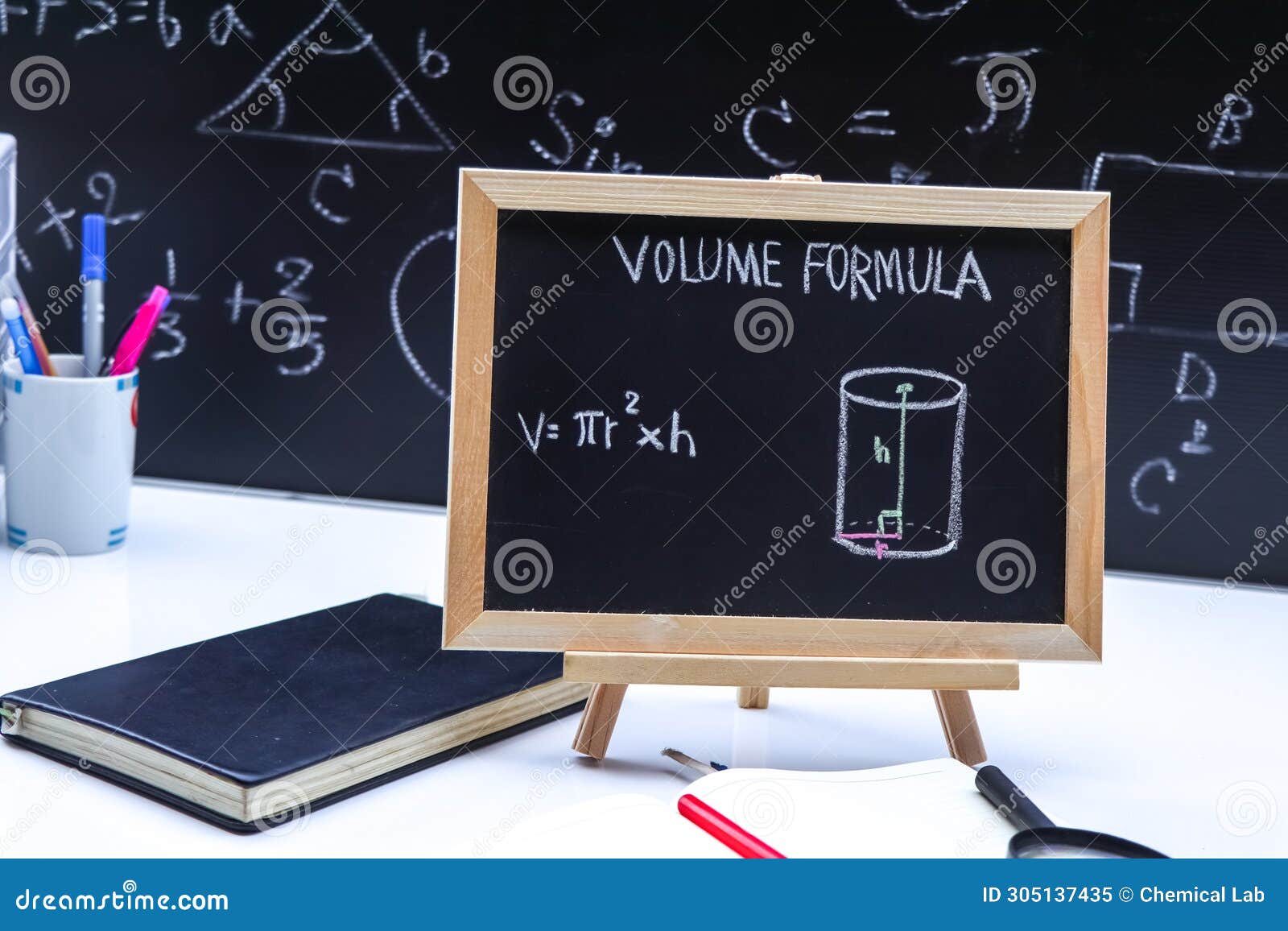 Blackboard with Hand Written Geometry Volume Formulas Stock Image ... Blackboard with Hand Written Geometry Volume Formulas Stock Image ...