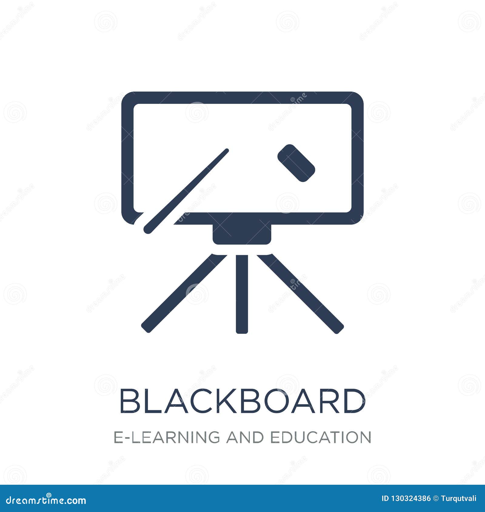 Blackboard Icon. Trendy Flat Vector Blackboard Icon on White Background ...