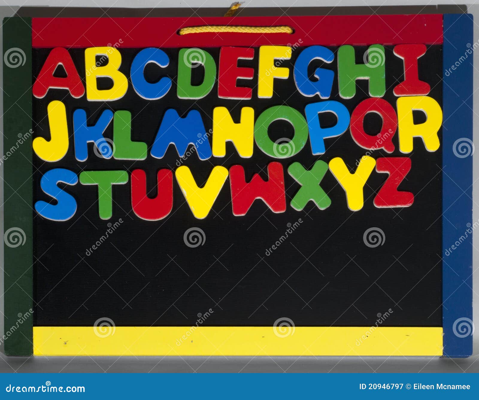 A Blackboard with the Letters of the Alphabet Stock Image - Image of ...