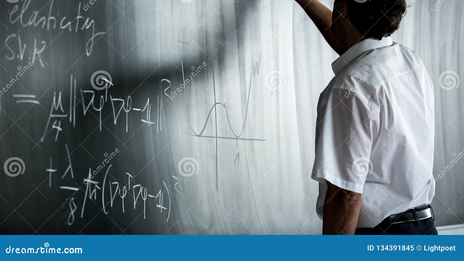 Blackboard with Lesson Written on it Stock Image - Image of gypsum ...