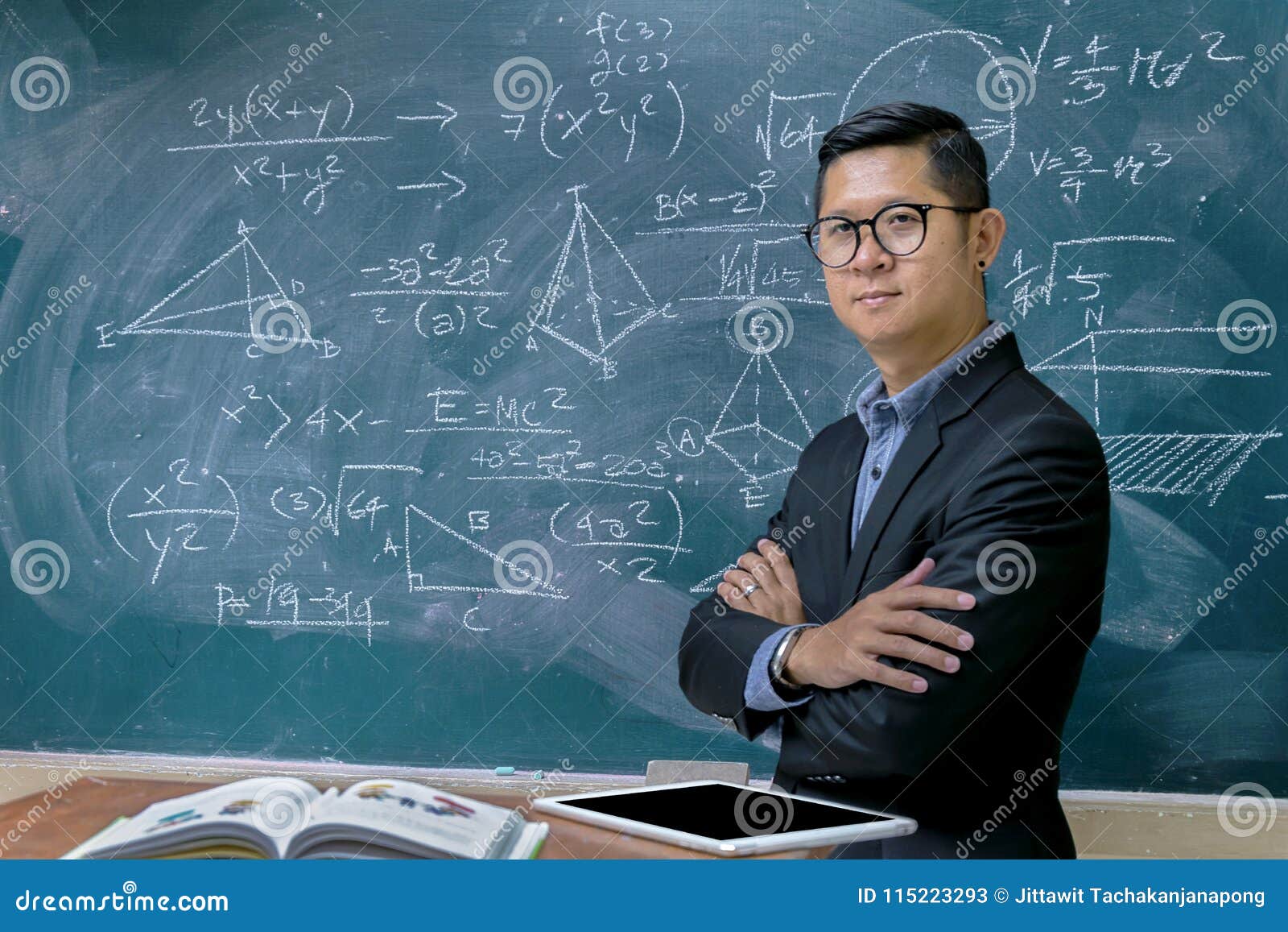 Instructors are Teaching Mathematics. Stock Image - Image of concept ...