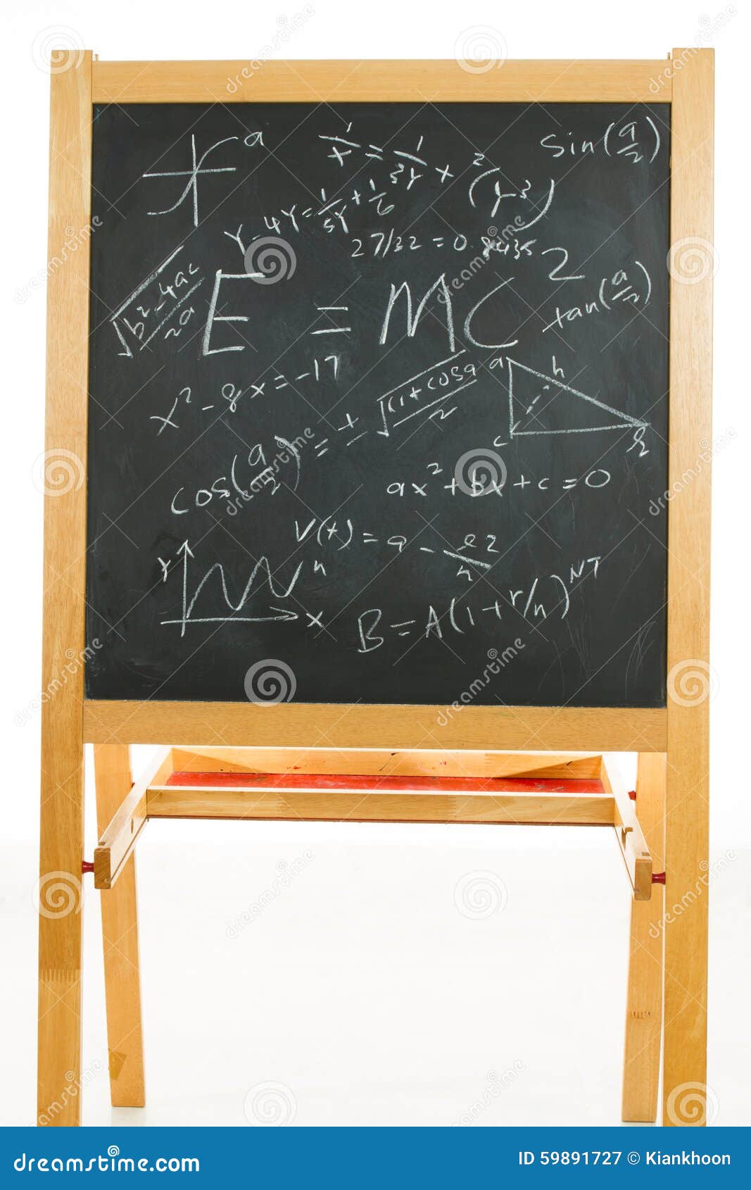 Blackboard with Mathematics Formulas Stock Image - Image of lecture ...