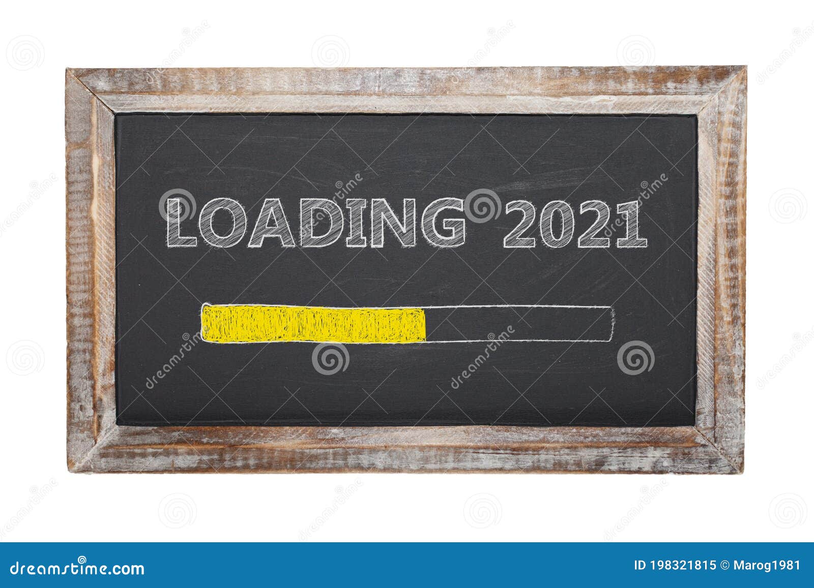 Blackboard With The Message Loading 2021 Royalty-Free Stock Photography ...