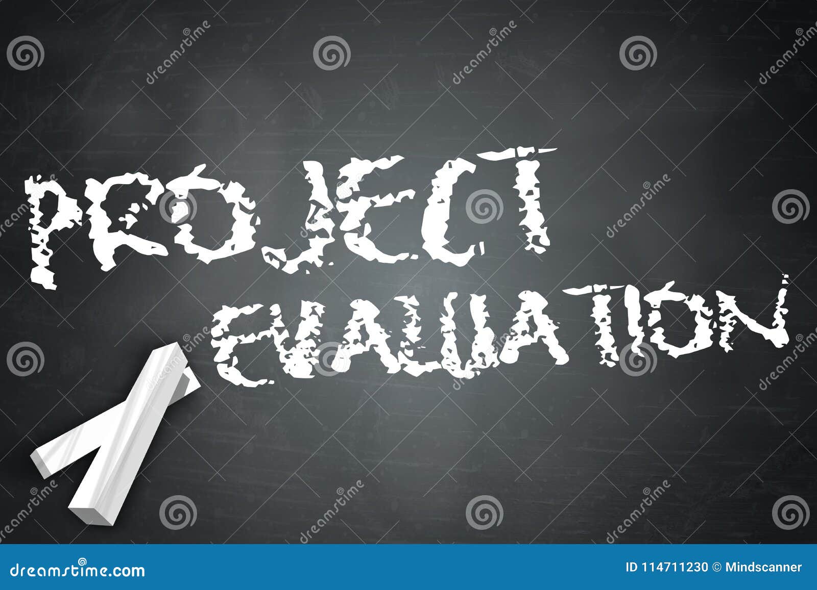 Blackboard Project Evaluation Stock Illustration - Illustration of ...
