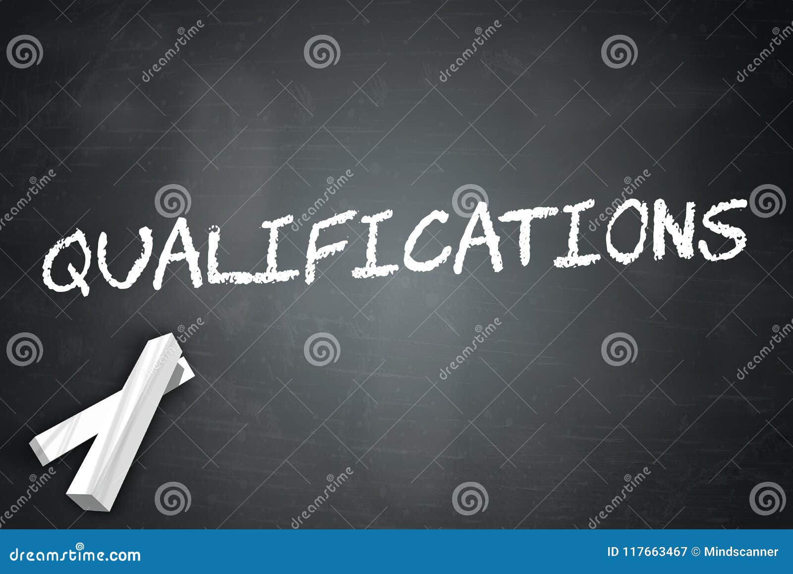 Blackboard Qualifications stock illustration. Illustration of ...