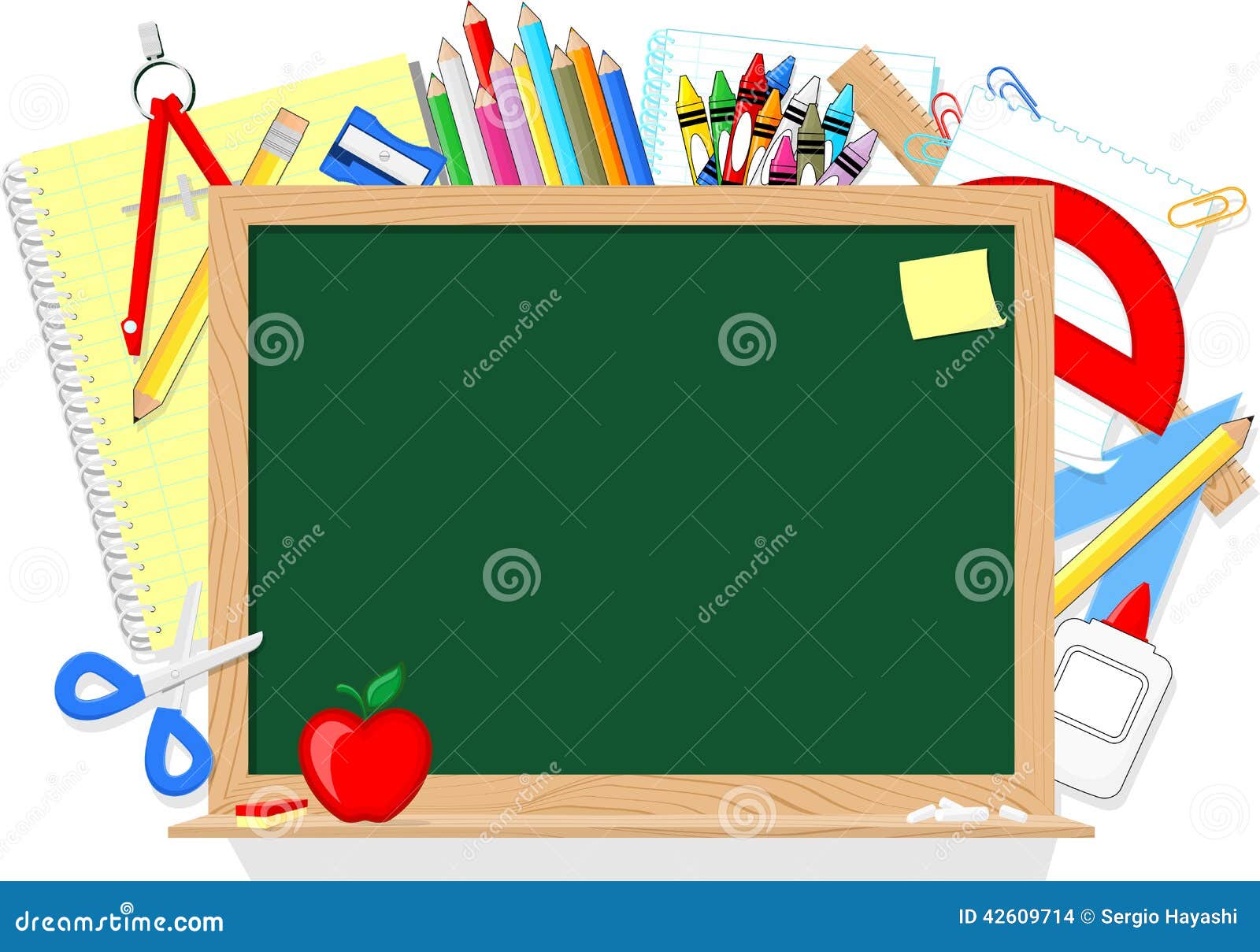 Blackboard Cartoon Vector | CartoonDealer.com #15079739