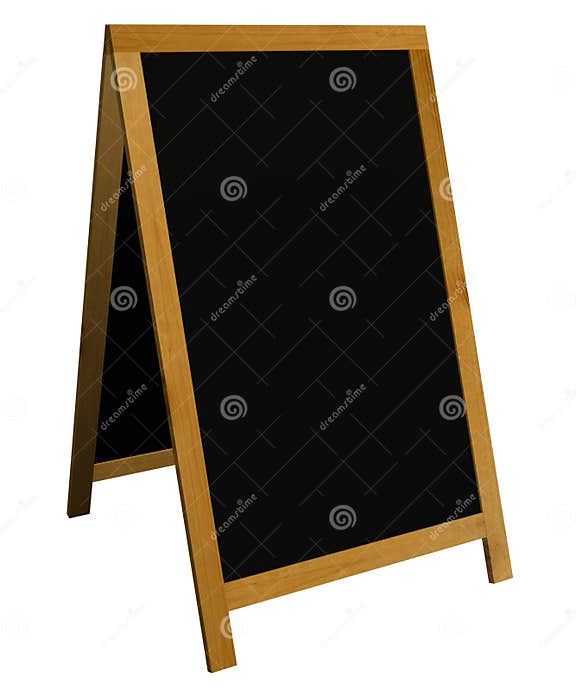 Blackboard sign stock illustration. Illustration of advertising - 5977151