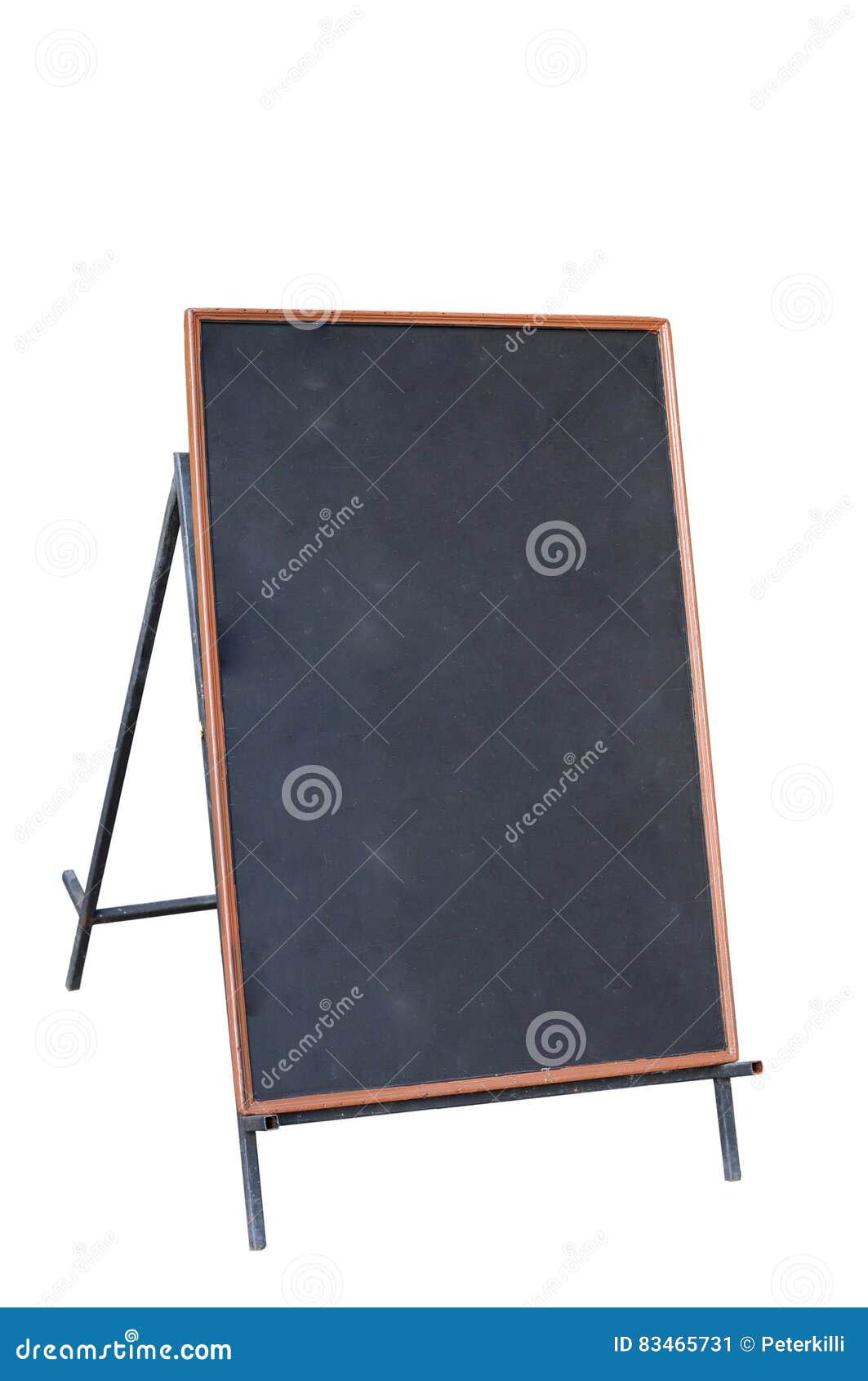 Blackboard with stand stock image. Image of dirty, material - 83465731