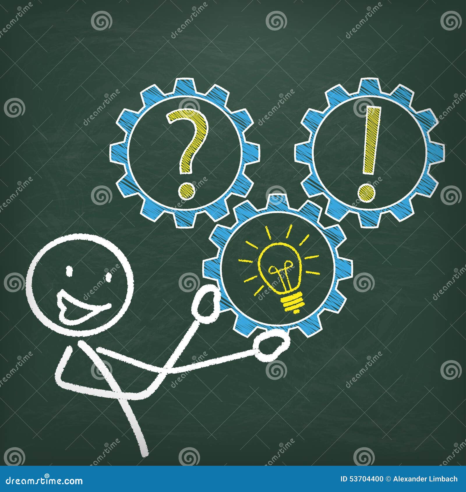Stickman With Question Marks Royalty-Free Stock Photo | CartoonDealer ...