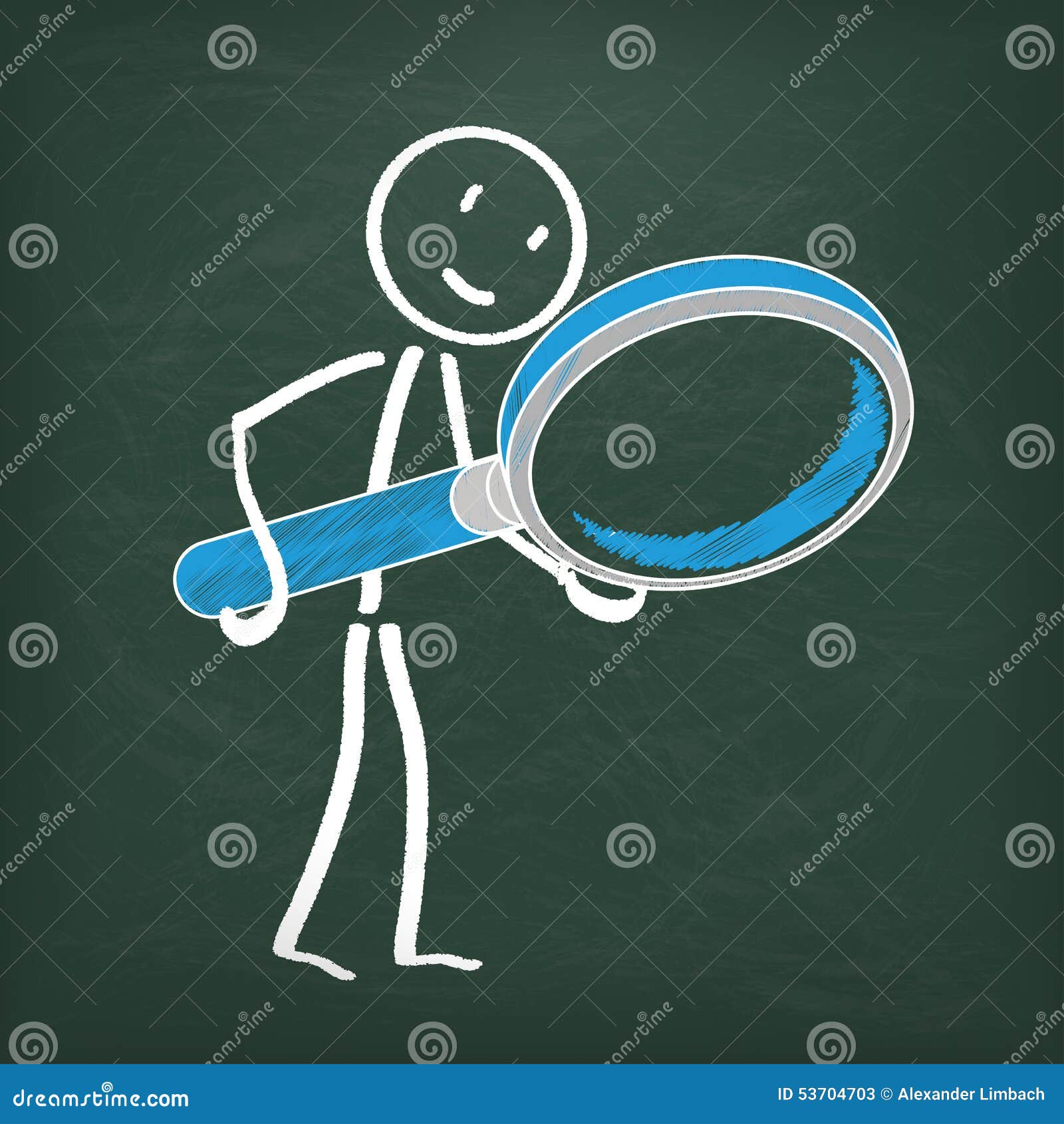Blackboard Stickman Concept Planning Cartoon Vector | CartoonDealer.com ...