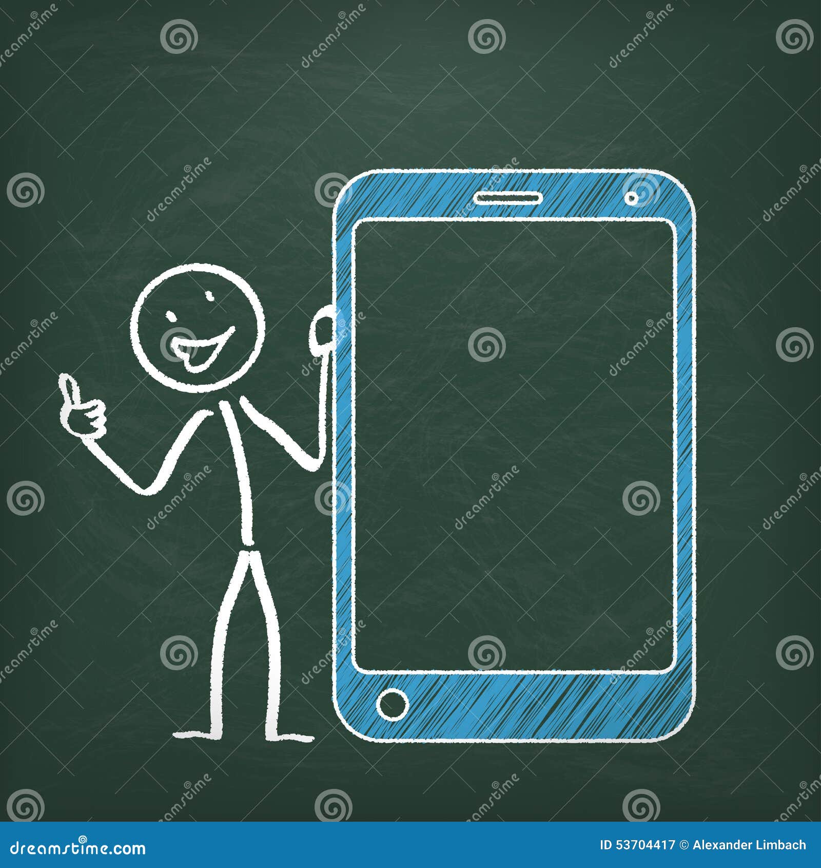 Stickman Smartphone Shop Banner Vector Illustration | CartoonDealer.com ...