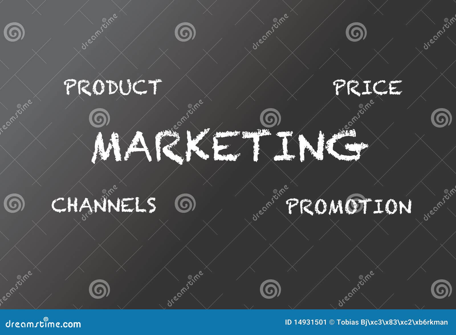 Blackboard with text stock illustration. Illustration of office - 14931501