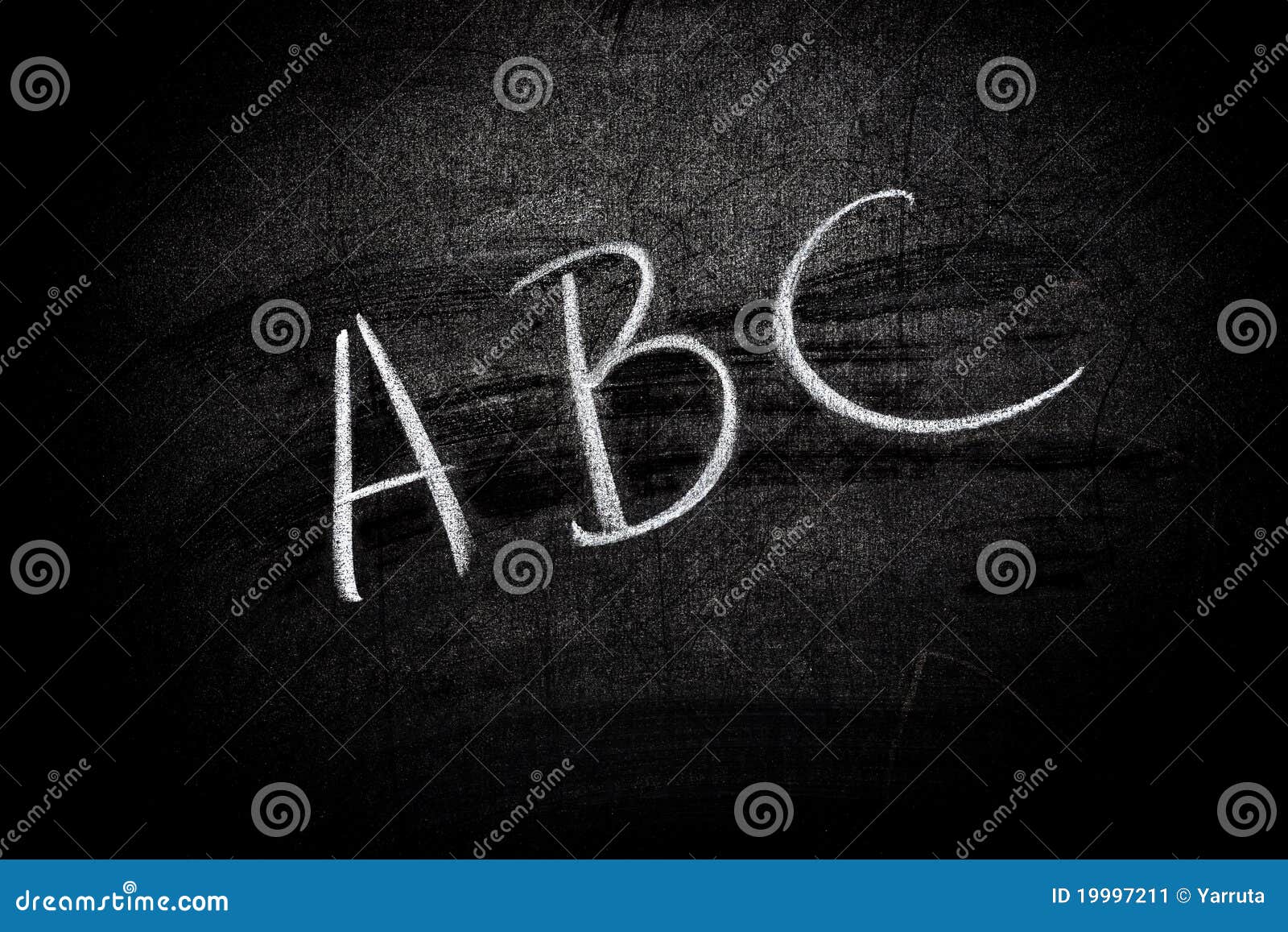 Blackboard with text stock image. Image of horizontal - 19997211