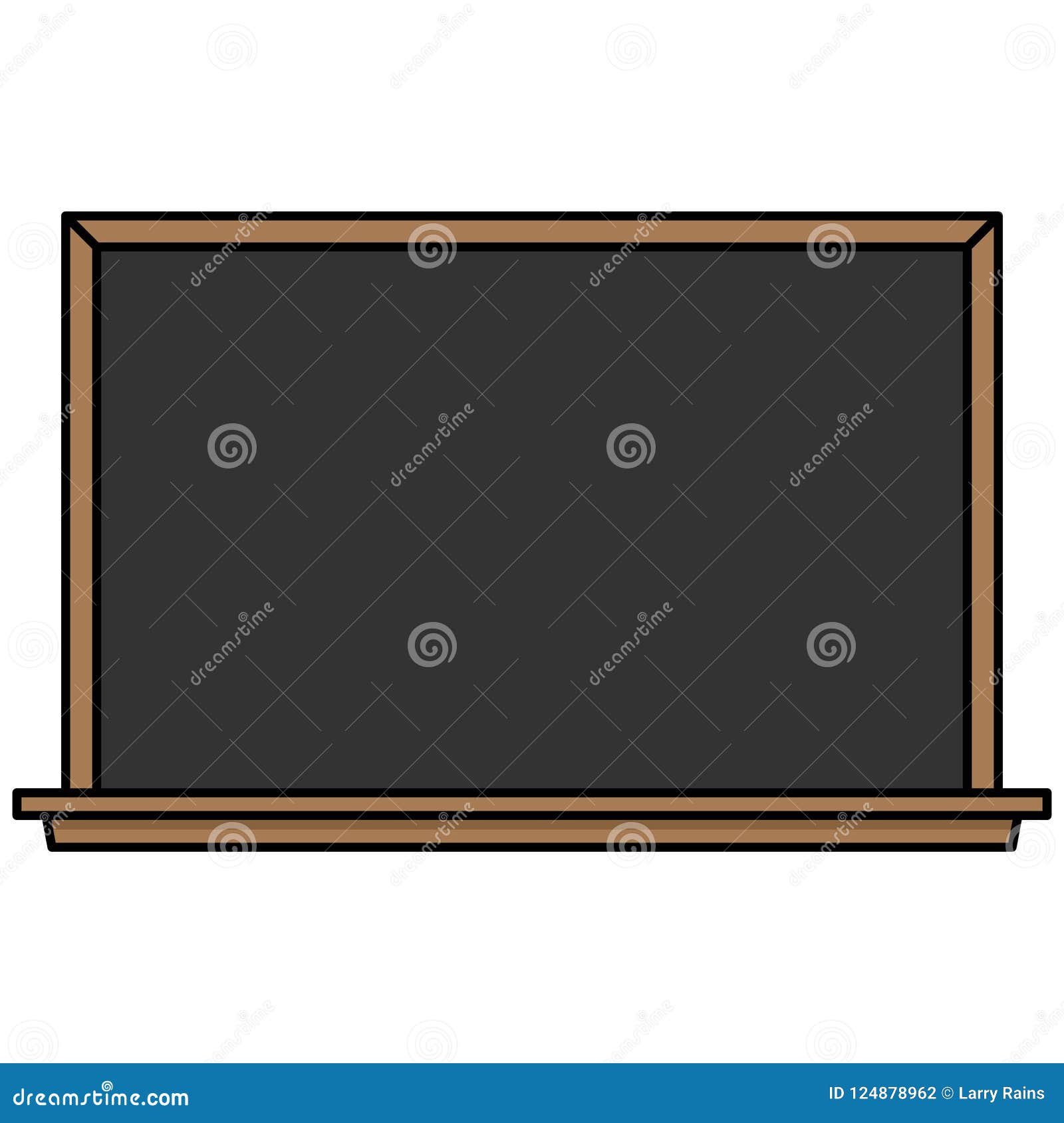 Blackboard stock vector. Illustration of classroom, education - 124878962