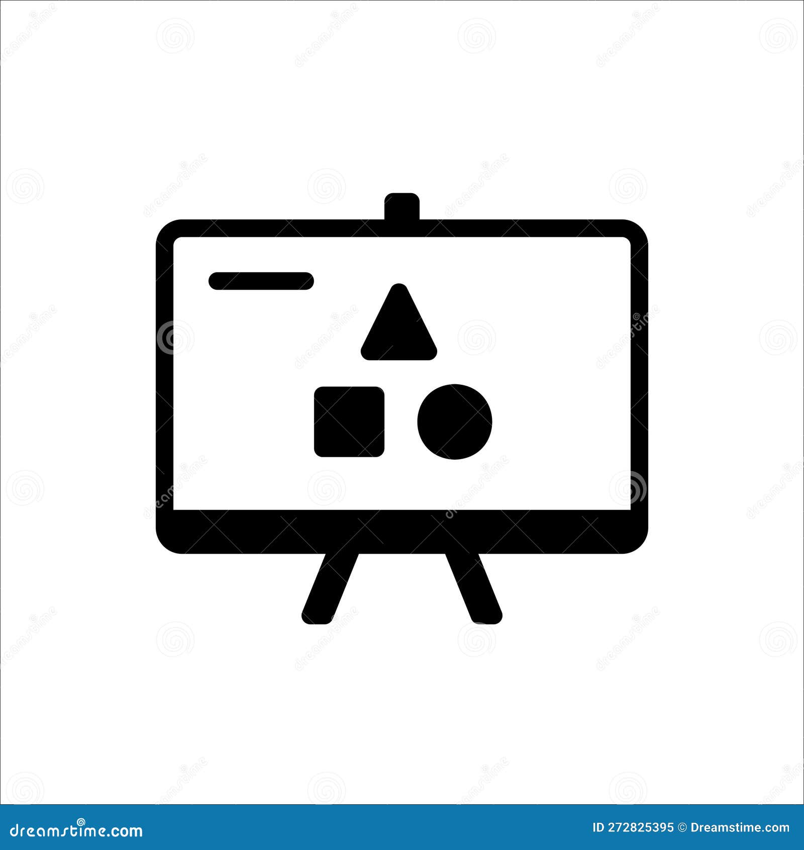 Blackboard or White Board Icon for Doing Presentation or Teaching Stock ...