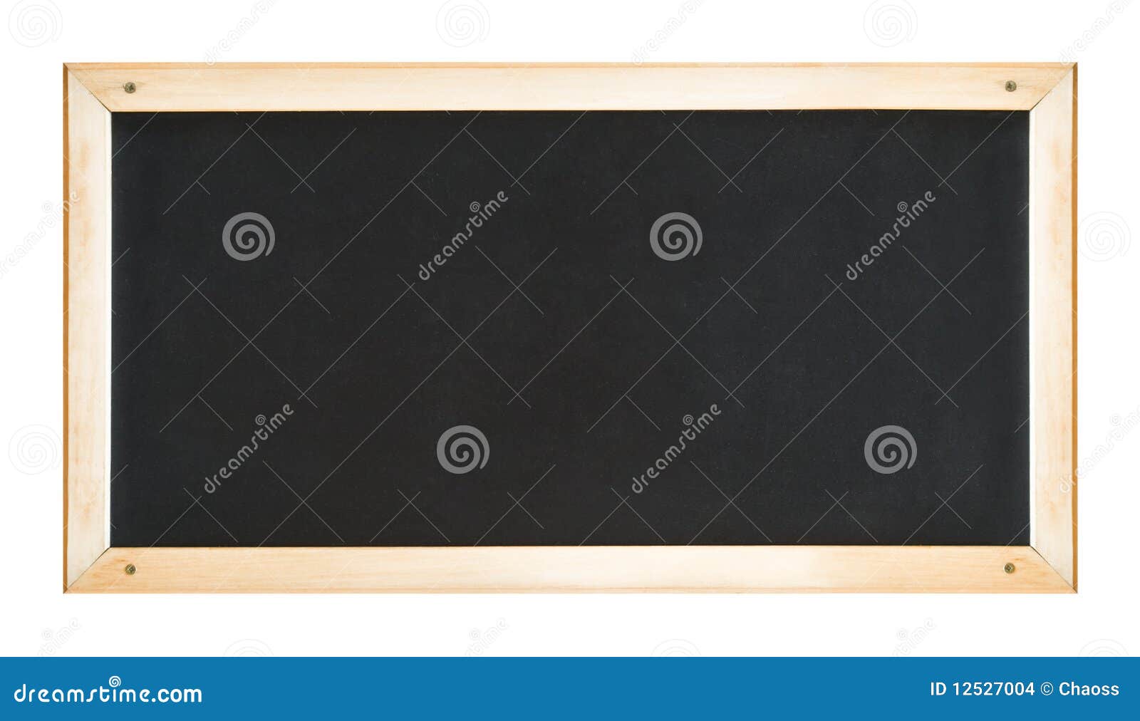 Blackboard in wooden frame stock photo. Image of rectangle - 12527004