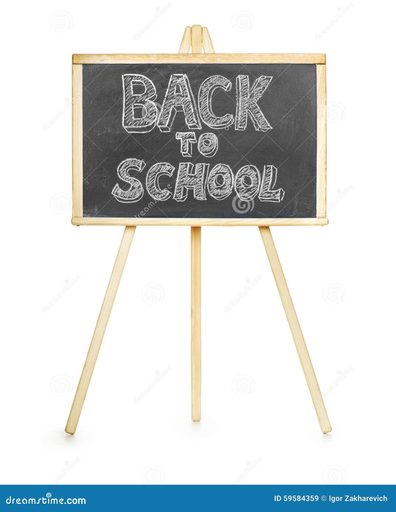 Blackboard with the words stock illustration. Illustration of ...