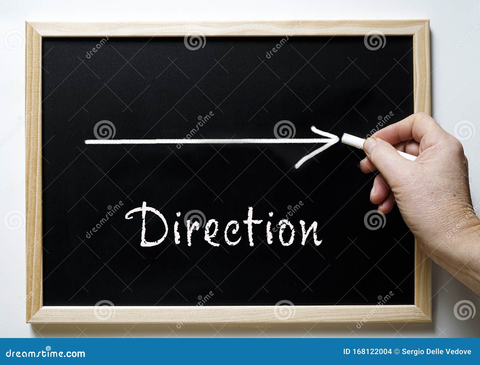 The Word Direction on a Blackboard Stock Photo - Image of lesson, empty ...