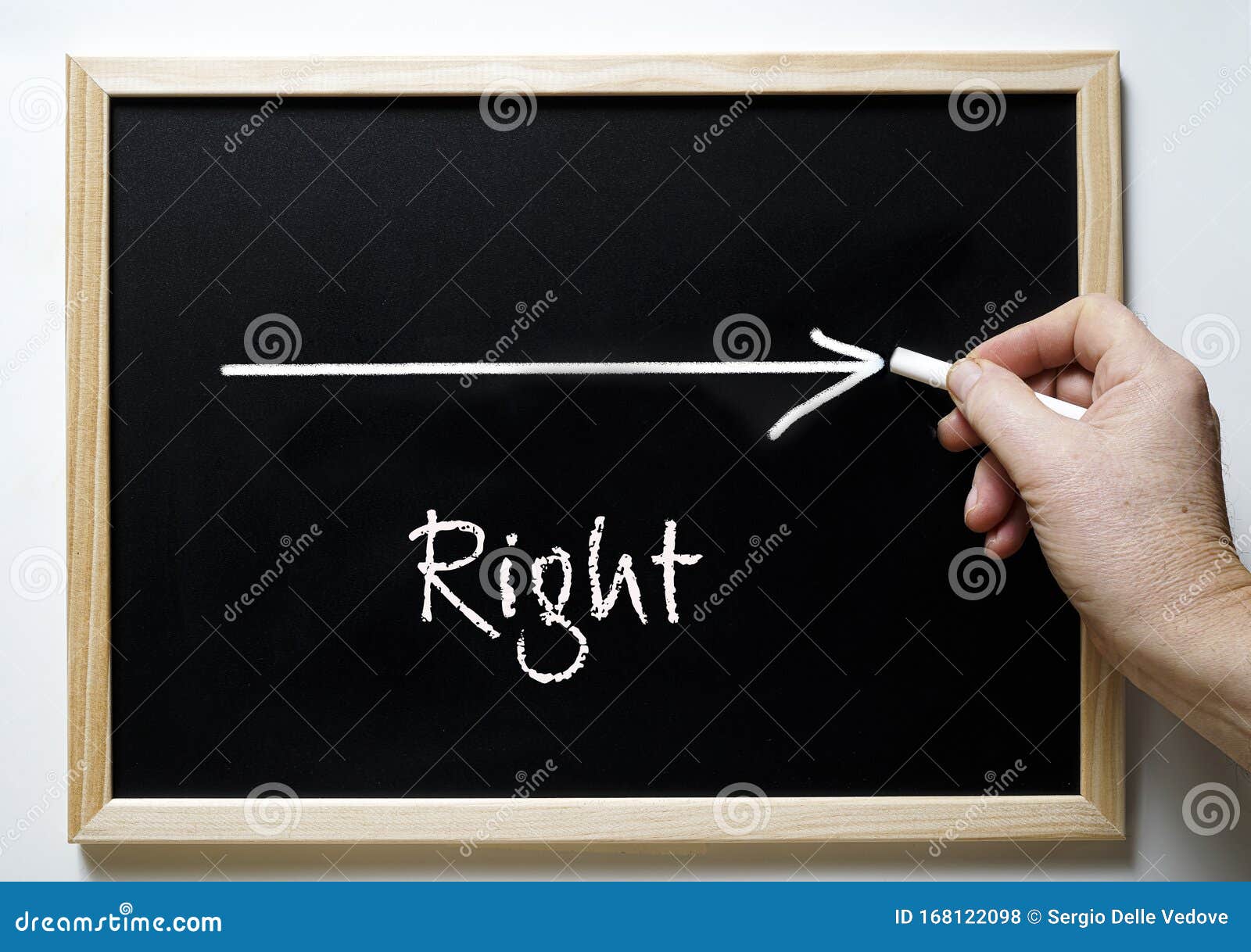 The Word Right on a Blackboard Stock Photo - Image of drawing, college ...