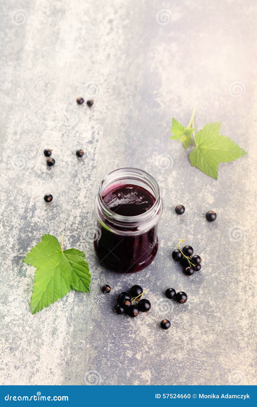 Blackcurrant jam stock photo. Image of food, gourmet - 57524660